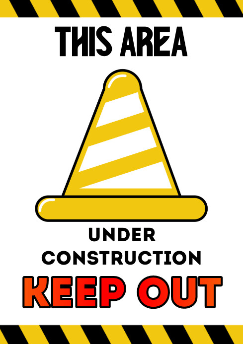 under construction Template | PosterMyWall
