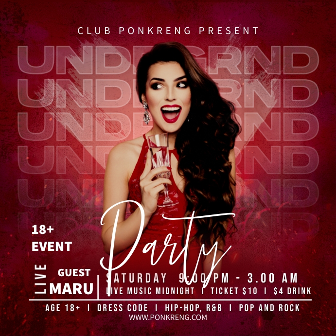 Under Ground Party Template | PosterMyWall