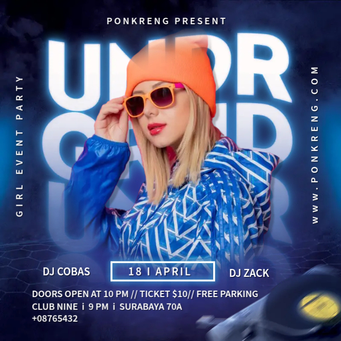 Under Ground Party Template | PosterMyWall