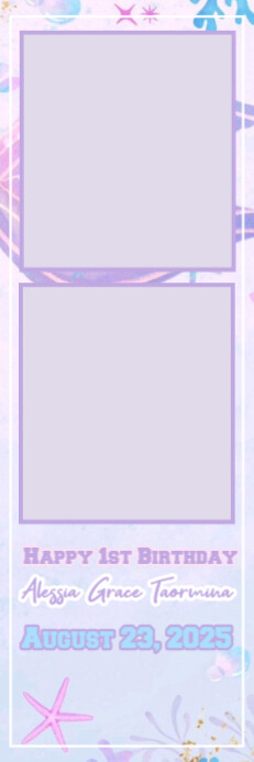 Copy of Under The Sea Birthday 2x6 Photo Frame Template | PosterMyWall