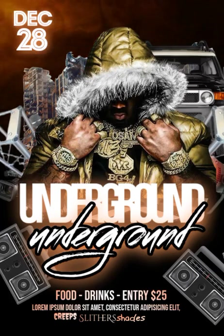 Underground Night Party Video Template | PosterMyWall