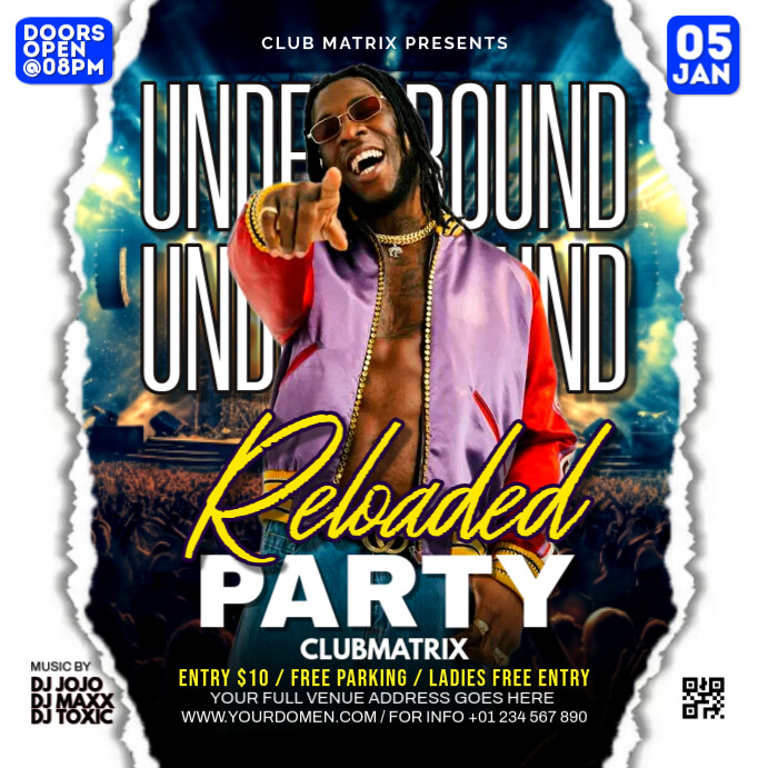 underground party Template | PosterMyWall
