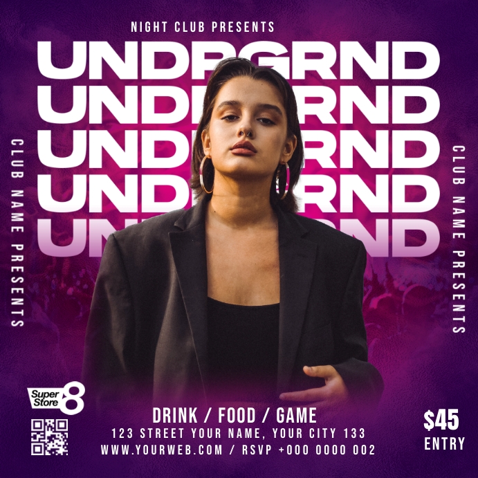 Underground Party Template | PosterMyWall