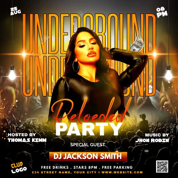 Plantilla de Underground Party Flyer | PosterMyWall