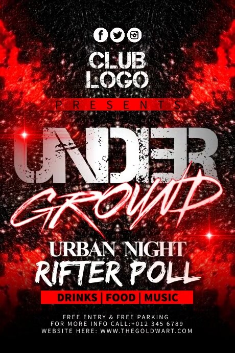 Underground Urban Night Template | PosterMyWall