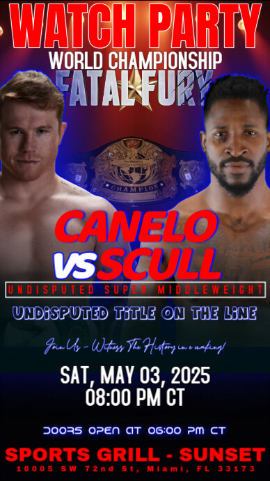 Copy of Undisputed Super Middleweight World Championship: Canelo vs ...