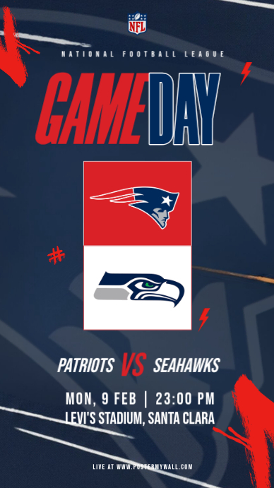 Ungu Football Game Day Instagram Story Template | PosterMyWall