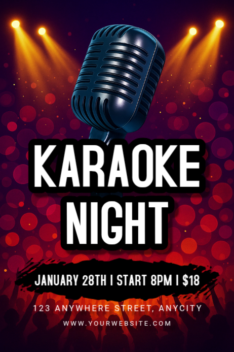 Ungu Karaoke Event Poster Template | PosterMyWall