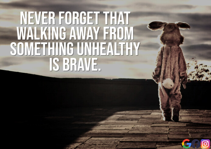 UNHEALTHY AND BEAVE QUOTE TEMPLATE | PosterMyWall