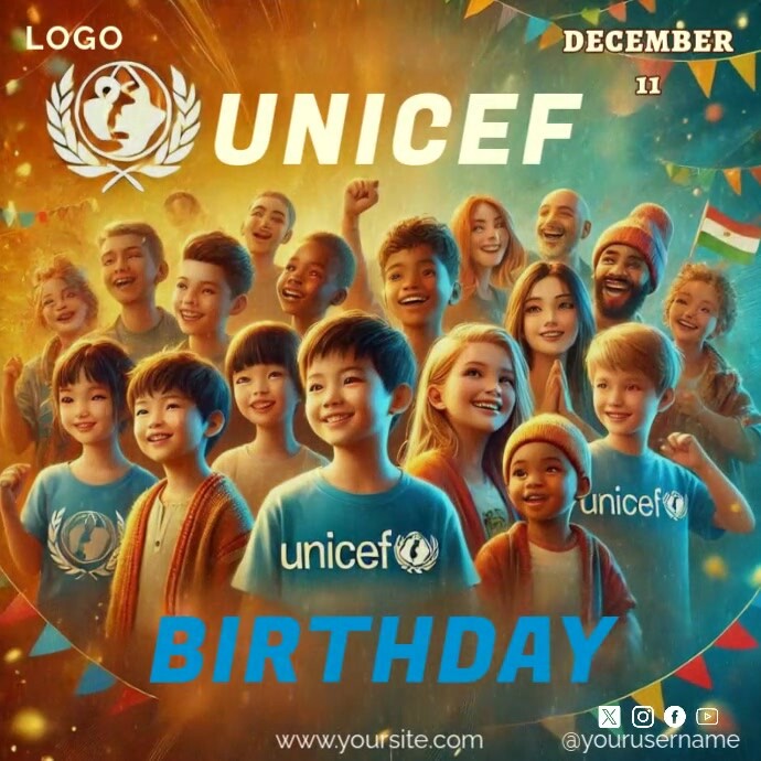 UNICEF Birthday Template | PosterMyWall