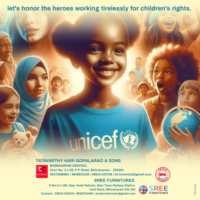 UNICEF Day, child's right, children, child, Template | PosterMyWall