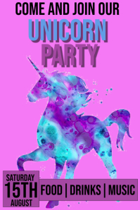 unicorn party Template | PosterMyWall