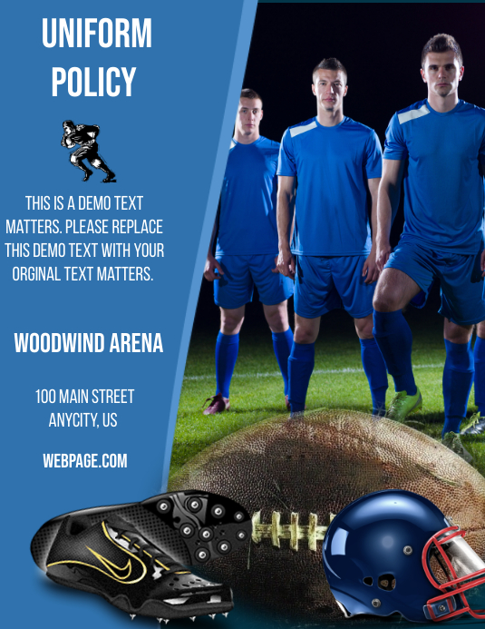 Uniform Policy Template | PosterMyWall