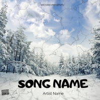 snow ice rap single song album cover template | PosterMyWall
