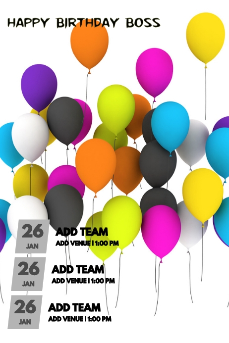 unique birthday fliers Template | PosterMyWall