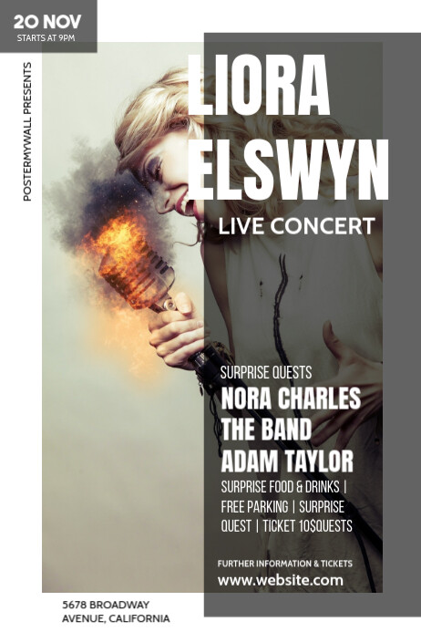 Unique Music Festival Concert Poster Template | PosterMyWall