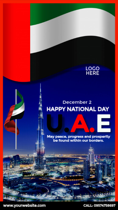 United Arab Emirates Day Template | PosterMyWall