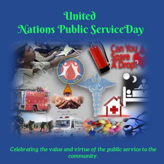 United Nations Public Service Day Template | PosterMyWall