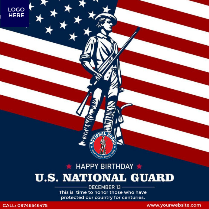 United States National Guard Day Template | PosterMyWall