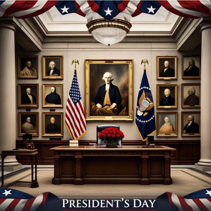 Copy of United States Presidents Day Template Design | PosterMyWall