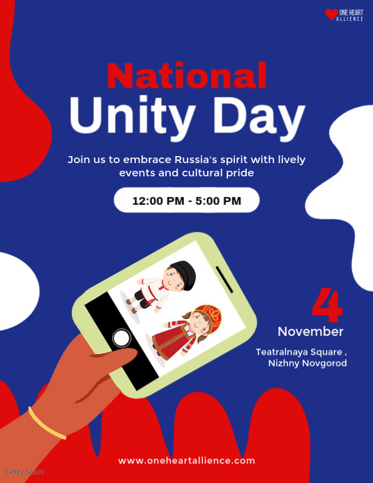 Unity Day Russia Banner Template | PosterMyWall