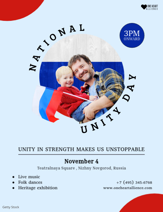 Copy of Unity Day Russia Flyer | PosterMyWall