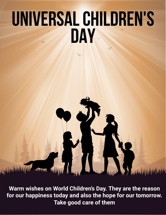 Universal Children's Day Flyer Template | PosterMyWall