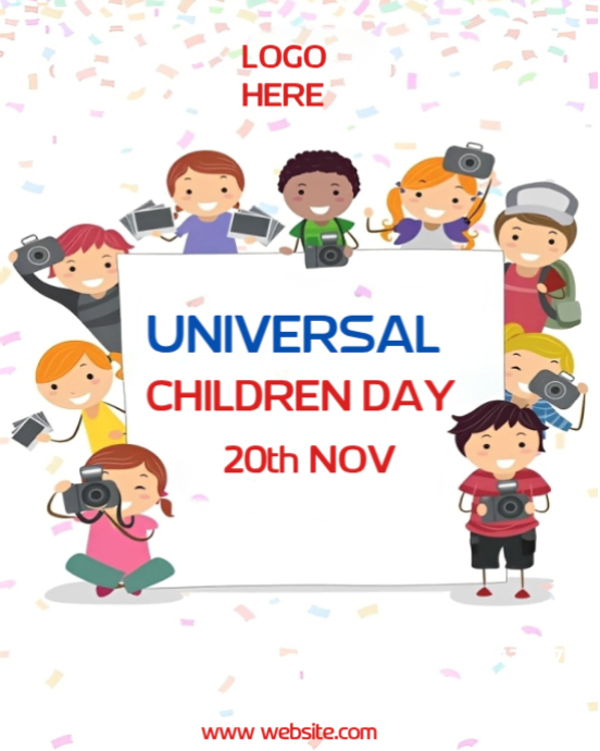 Plantilla de Universal children day flyer | PosterMyWall