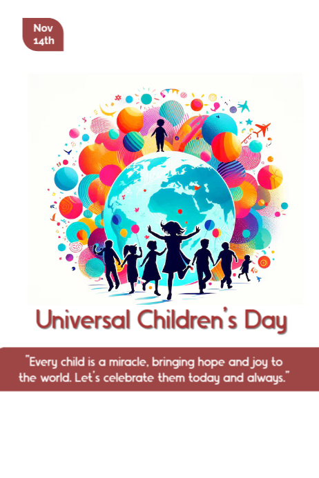 Plantilla de universal childrens day | PosterMyWall