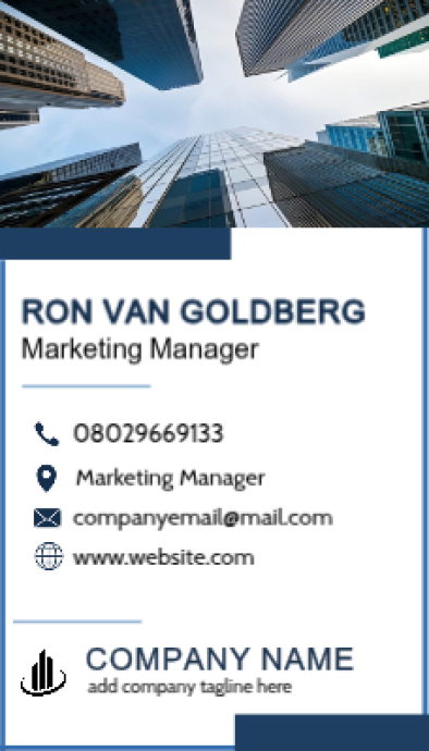 Universal staff ID card template suitable for all professional ...