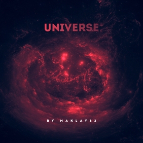 Universe Space Galaxy Cosmos CD Cover Template | PosterMyWall