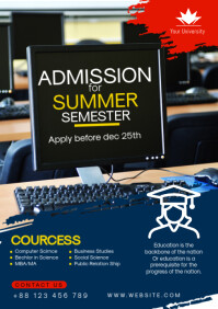 University Admission Flyer Template | PosterMyWall