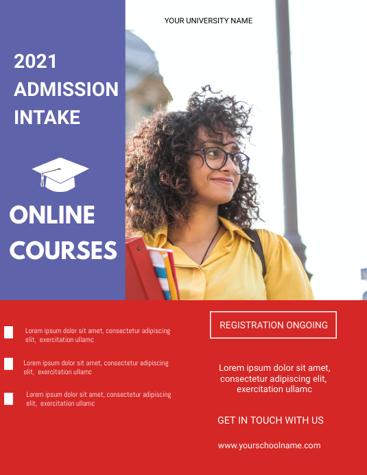 University admission flyer Template | PosterMyWall