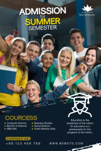 University Admission Banner Template | PosterMyWall