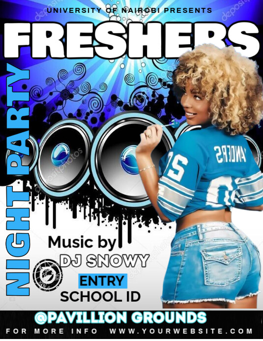 Modèle University freshers night flyer | PosterMyWall