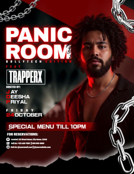 Unleash the Night — Panic Room Template | PosterMyWall