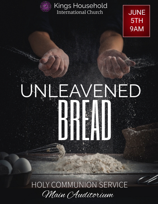 Unleavened Bread Template | PosterMyWall