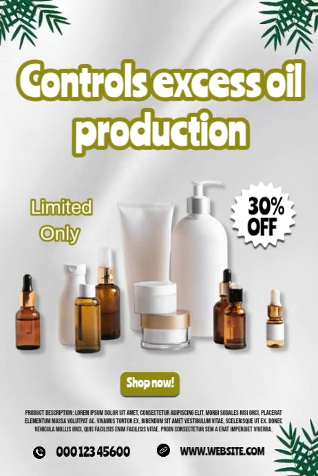 Plantilla de Unlock Your Clear Skin Potential | PosterMyWall