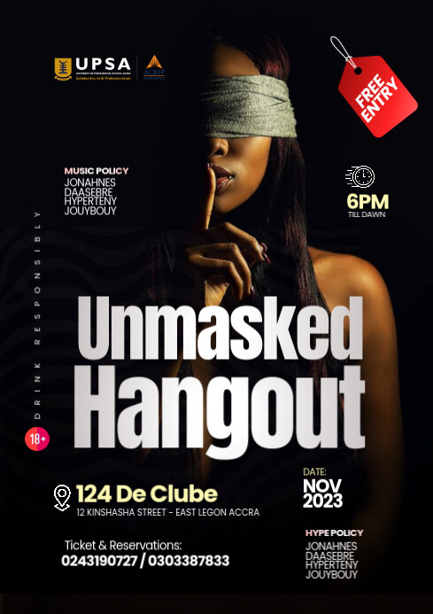 Unmasked Hangout Party Design Template | PosterMyWall