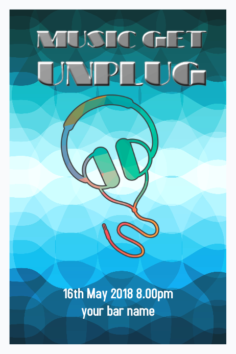 Unplug Music night Template | PosterMyWall