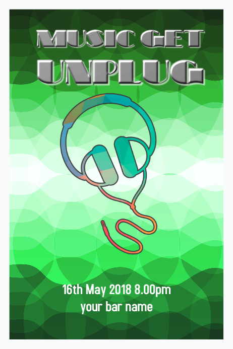 Unplug Music night Template | PosterMyWall