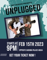Plantilla de UNPLUGGED CONCERT FLYER | PosterMyWall