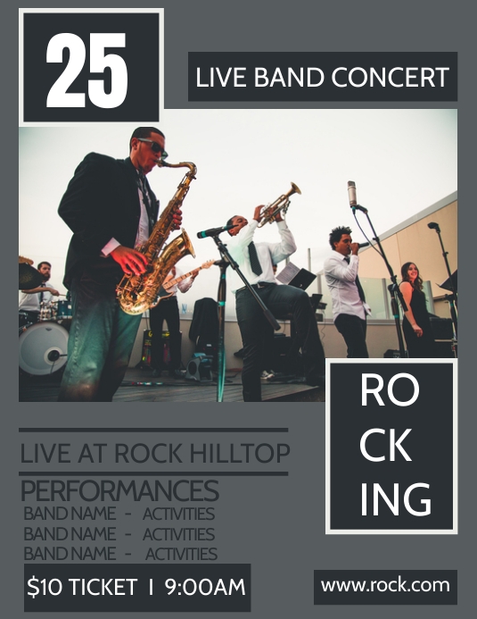 Plantilla de UNPLUGGED CONCERT FLYER TEMPLATE | PosterMyWall