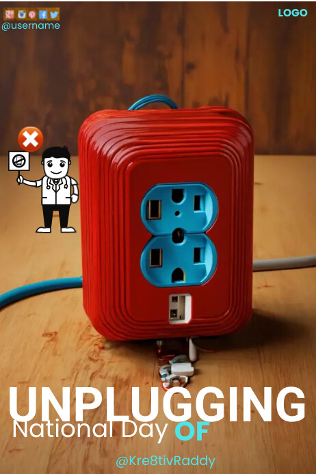 Copy of Unplugging day | PosterMyWall