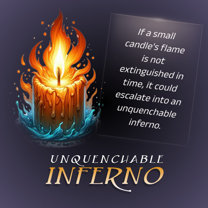 Unquenchable inferno Template | PosterMyWall