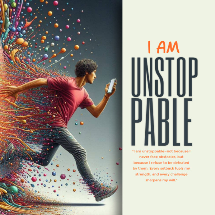 UNSTOPPABLE Template | PosterMyWall