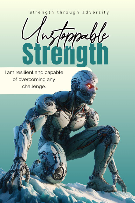 UNSTOPPABLE STRENGTH Template | PosterMyWall