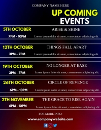 up coming events poster Template | PosterMyWall
