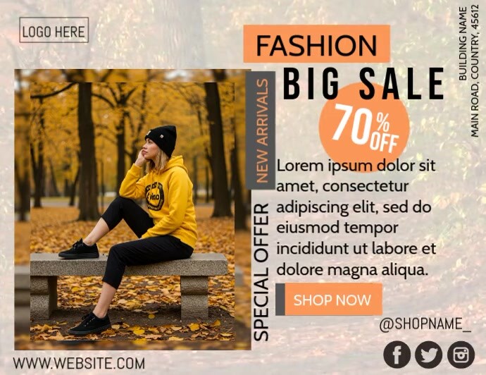 Copy of Up to 70% Off This Fall | PosterMyWall