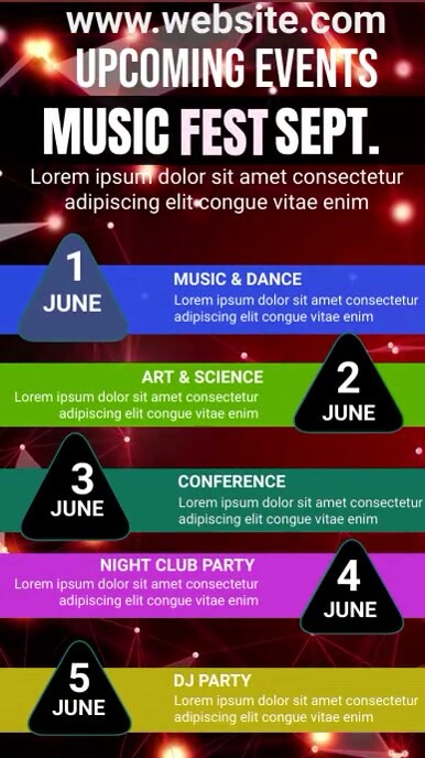 upcoming activites Template | PosterMyWall